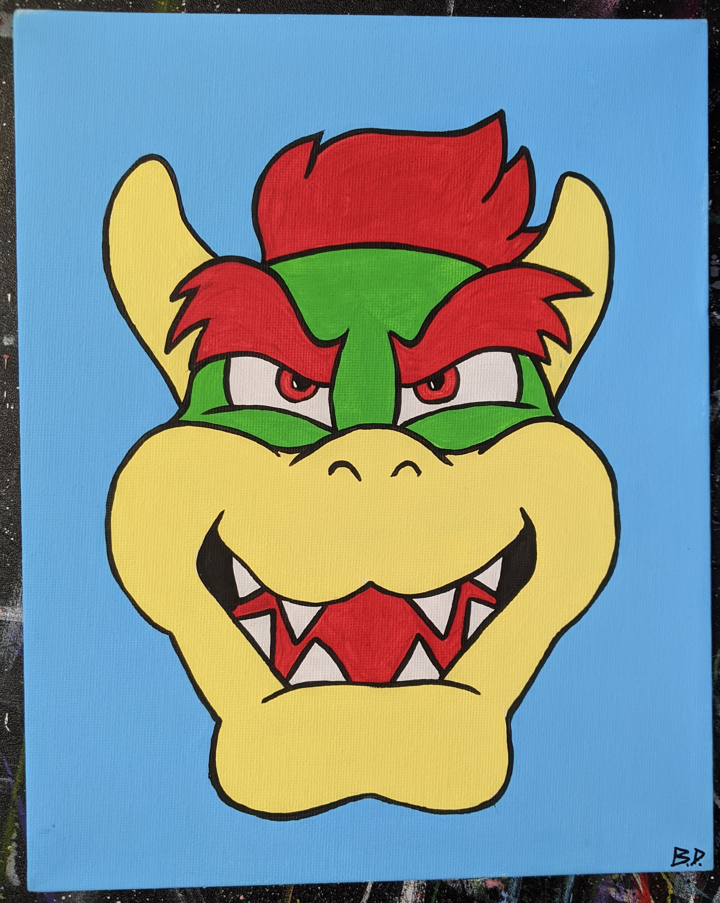 Bowser Face Paint